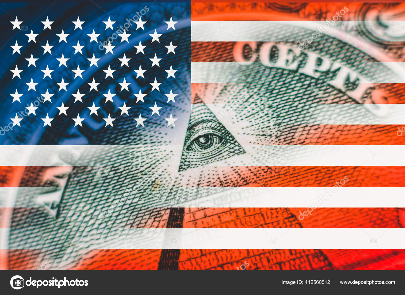 Inuit Pyramid Dollar Grunge Flag Federal Reserve System Symbol Hundred ...