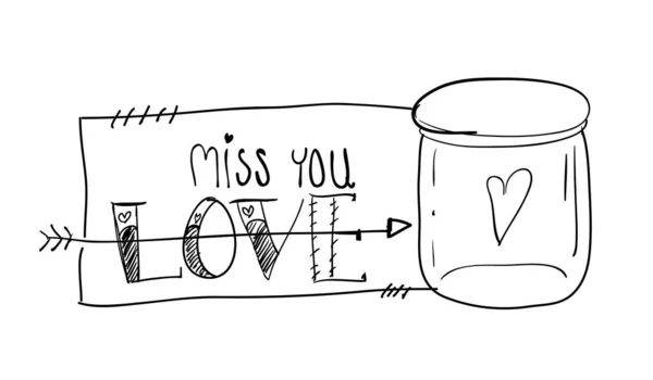 I Miss You Sign Drawings