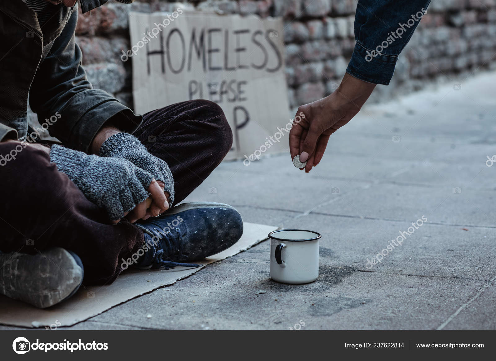 Poor Person On The Streets