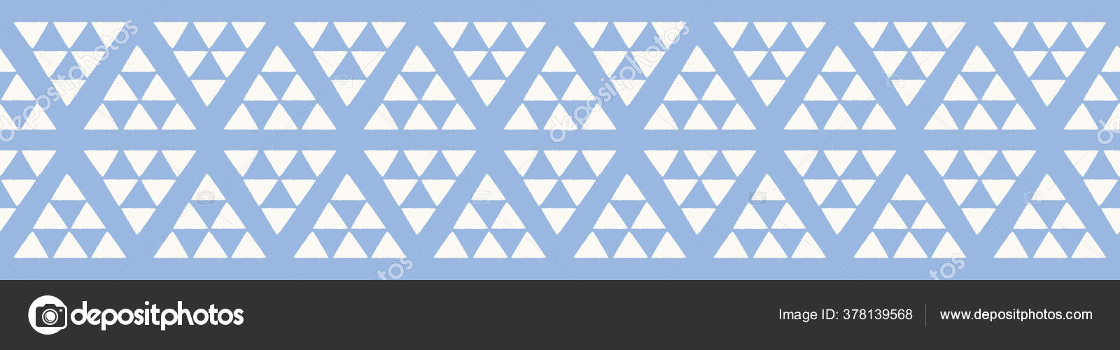 Triangle border pattern design. Textured effect vector geometric banner ...