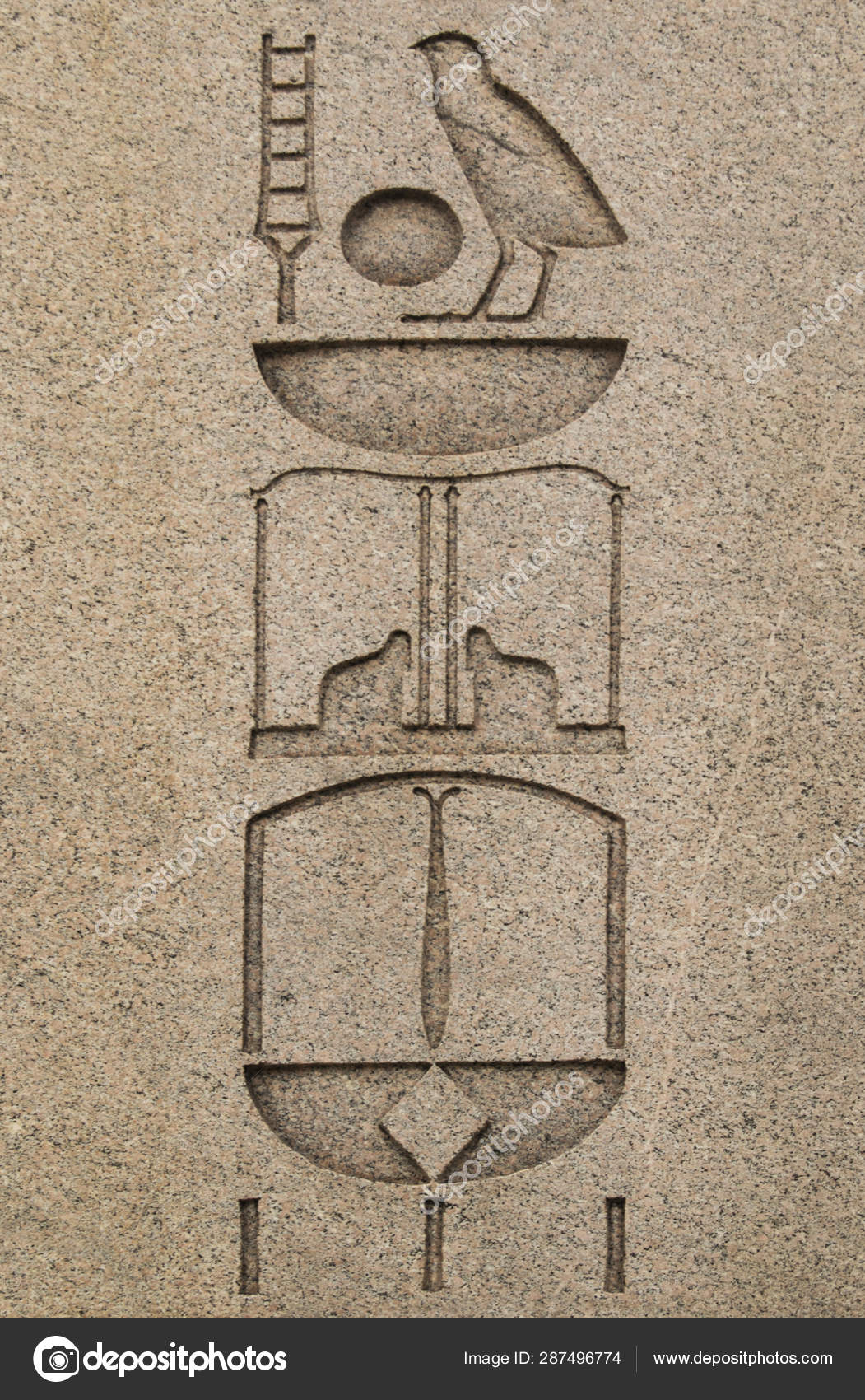 Macro Hieroglyphs Ancient Egyptian Obelisk Theodosius Obelisk Pharaoh ...