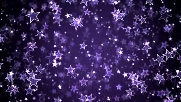 Colorful Animated Falling Shining Stars Particle Background Loop Violet ...