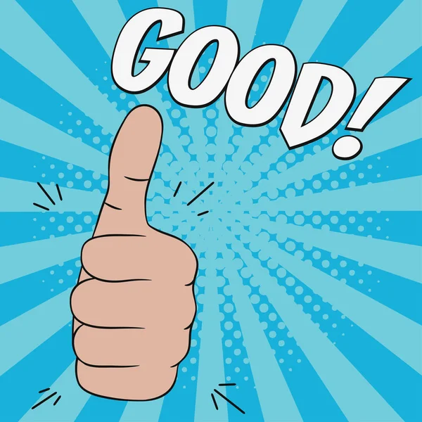 Vector Cartoon Hands Making Thumbs Sign Illustrated Hand Expression ...