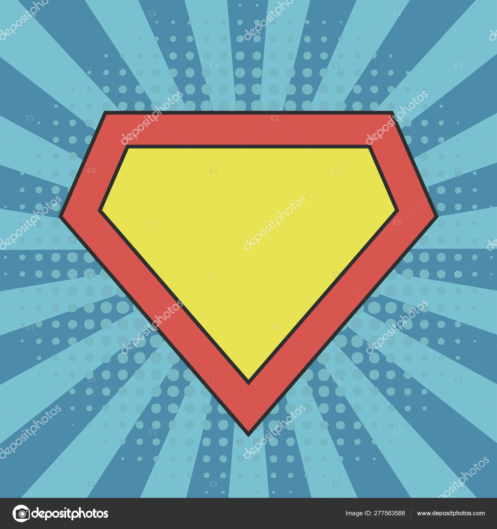 Superhelden Logo Vorlage