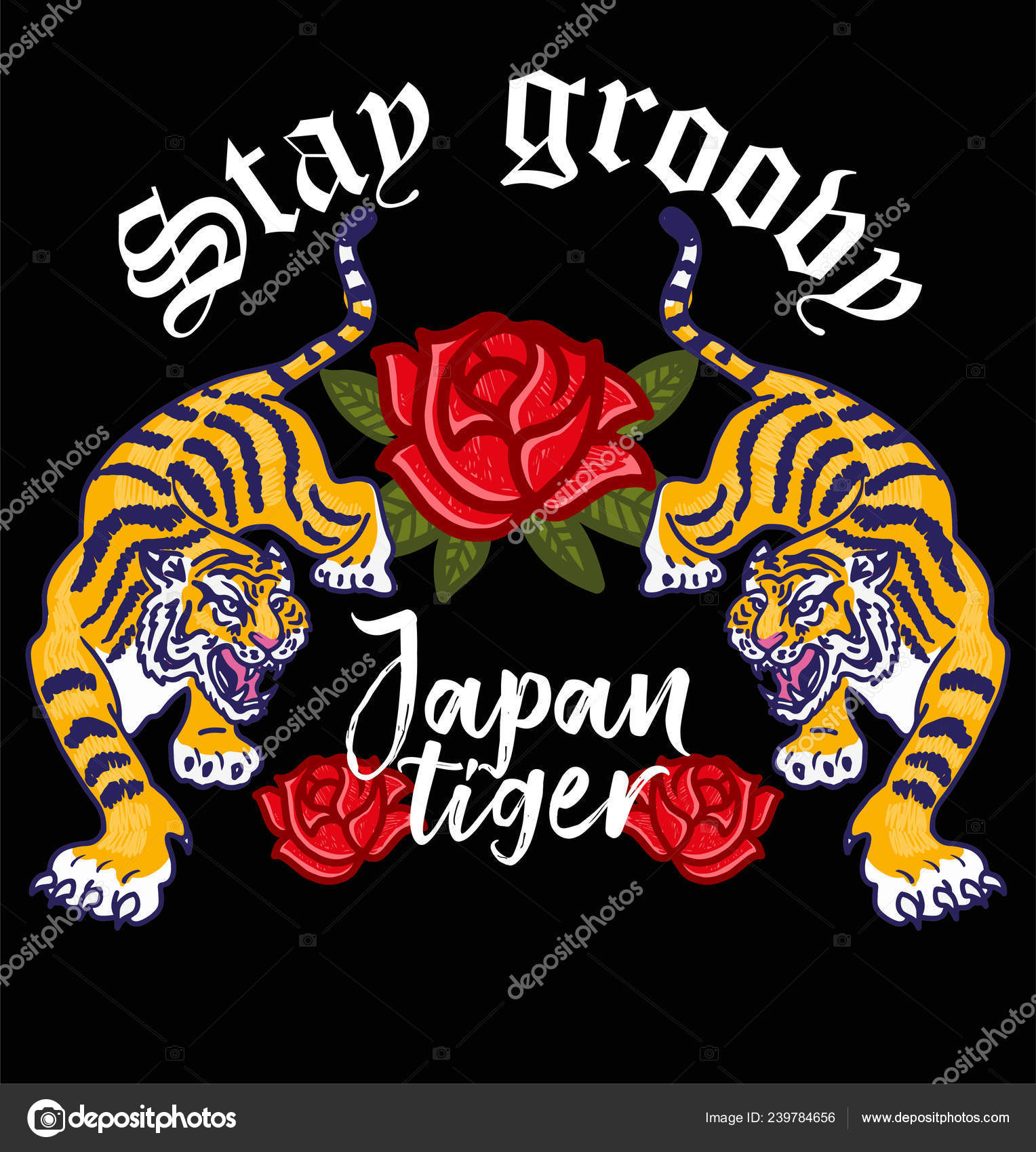 Japanese Tiger Design