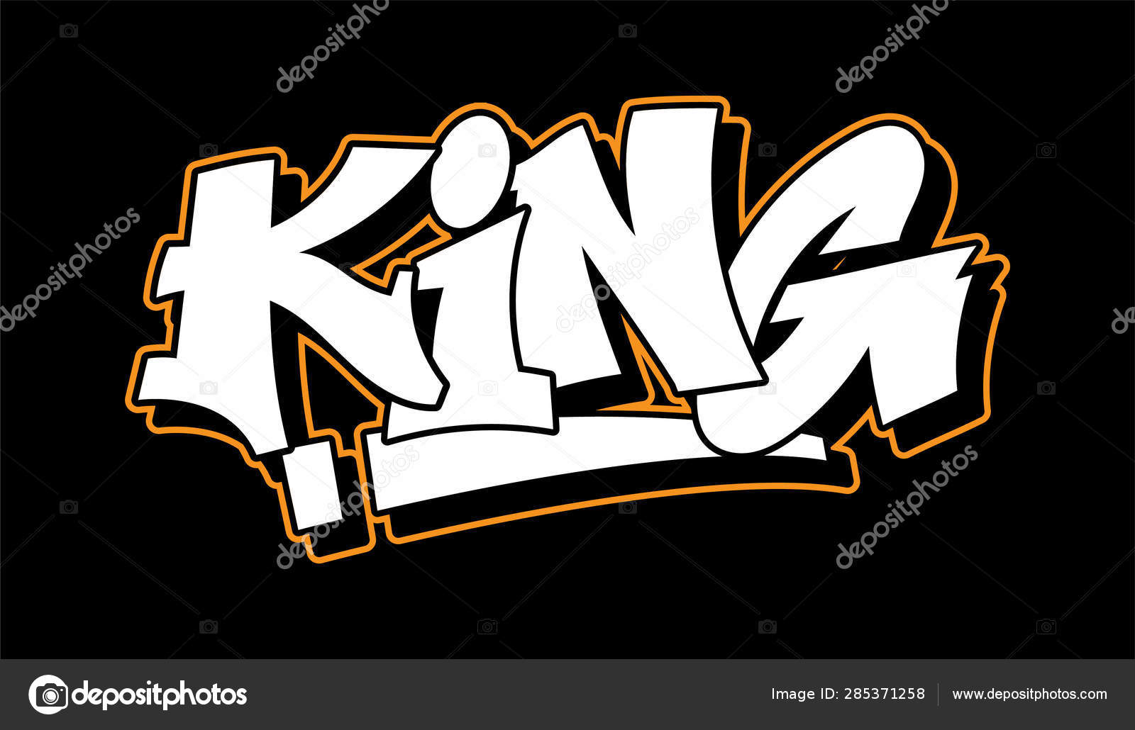 Drawings Of Graffiti Words King