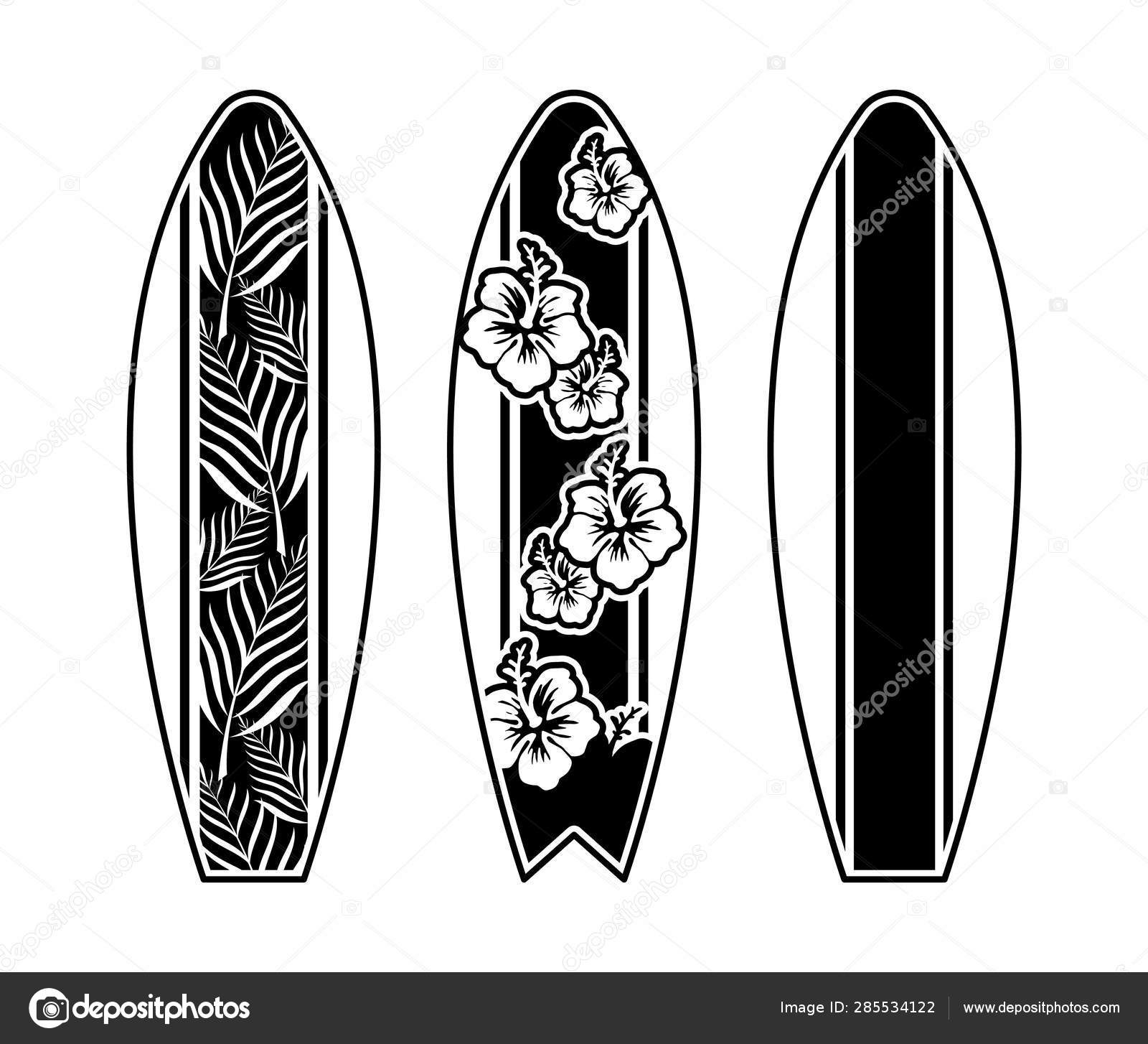 Set surfboard print design for surfing Stock Vector by ©Dovbush94 285534122 Set surfboard print design for surfing Stock Vector by ©Dovbush94 285534122