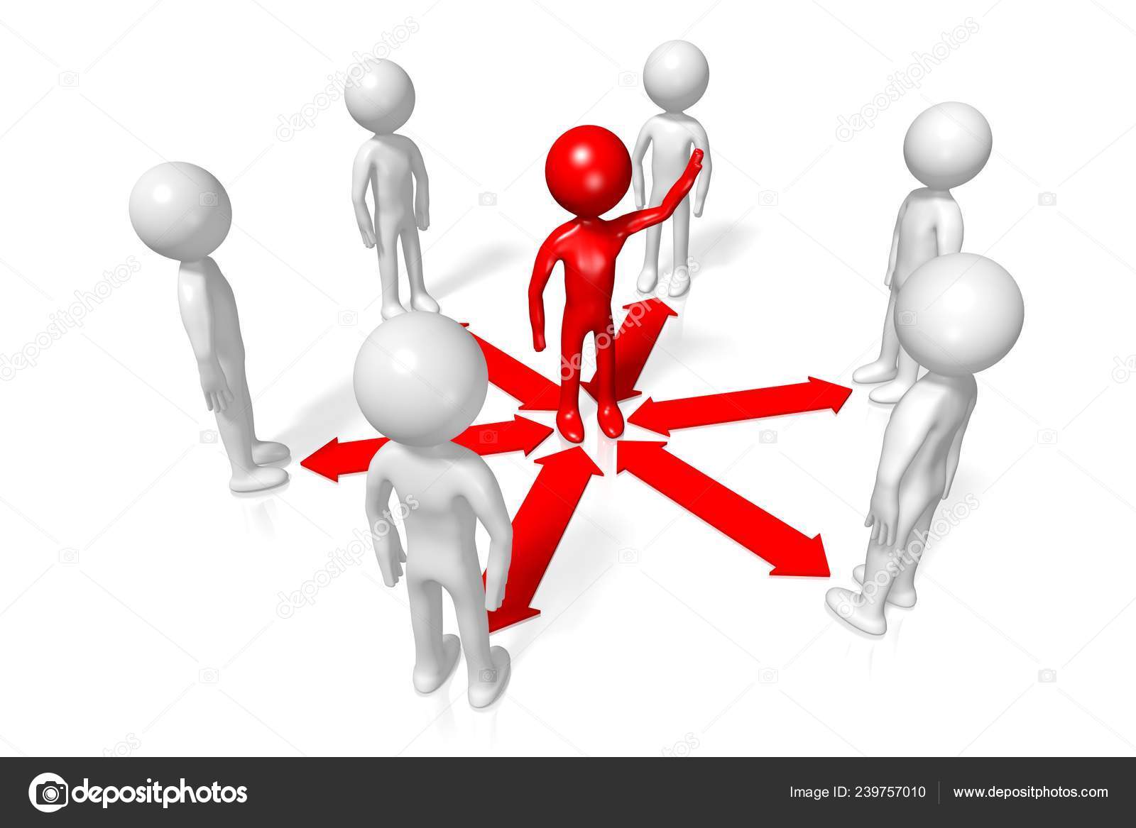 Cartoon Characters Hierarchy Concept — Stock Photo © 3d_generator ...