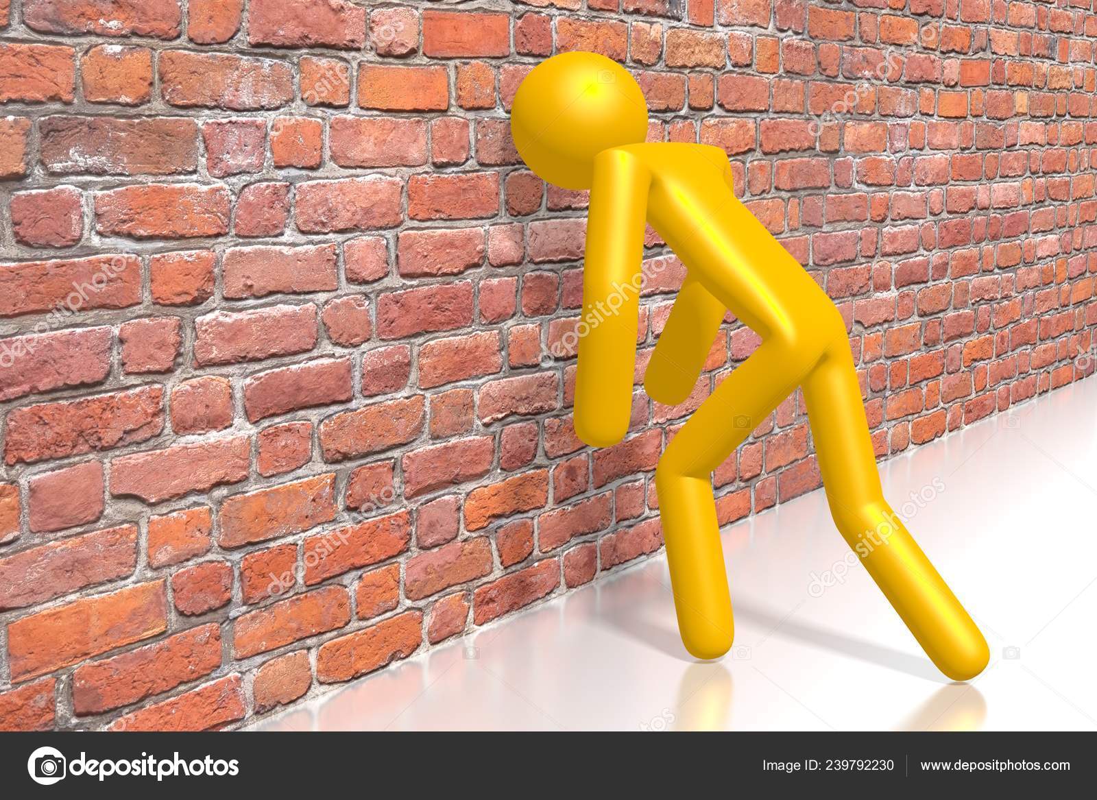 Smiley Head Brick Wall