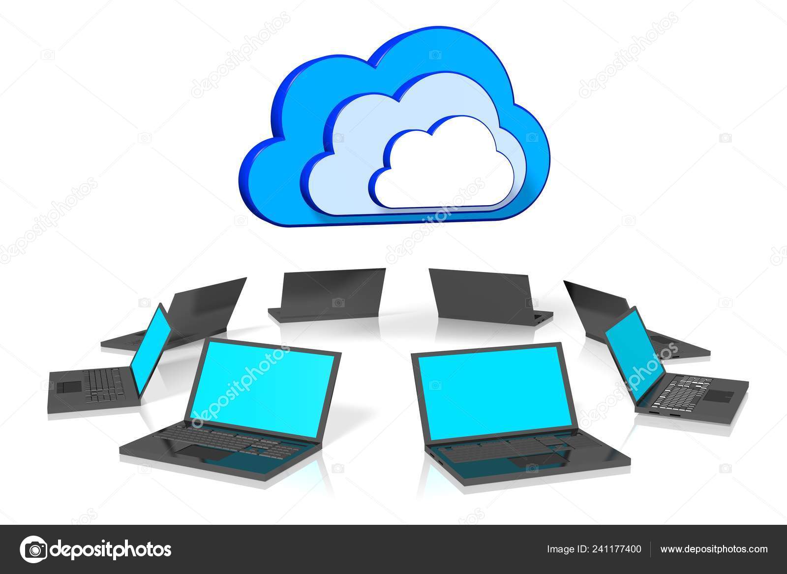 Cloud Computing Illustration Stock Illustration by ©3d_generator #241177400