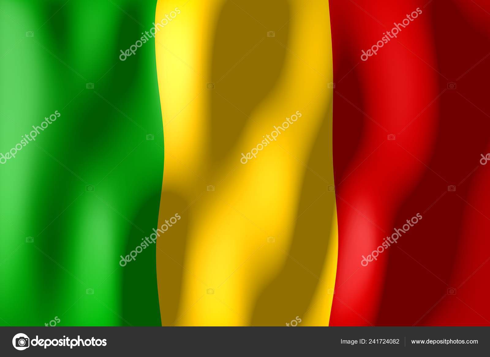 Mali Weaving Material Flag — Stock Photo © 3d_generator #241724082