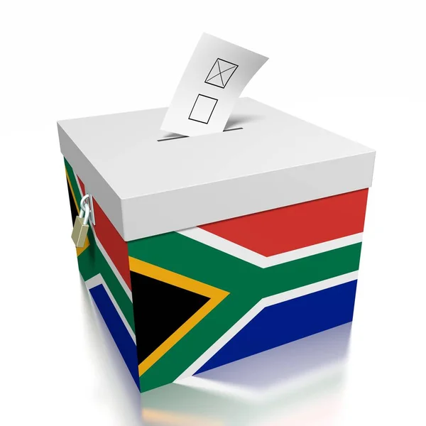 South Africa Voting Booths National Flags Polling Station Election ...