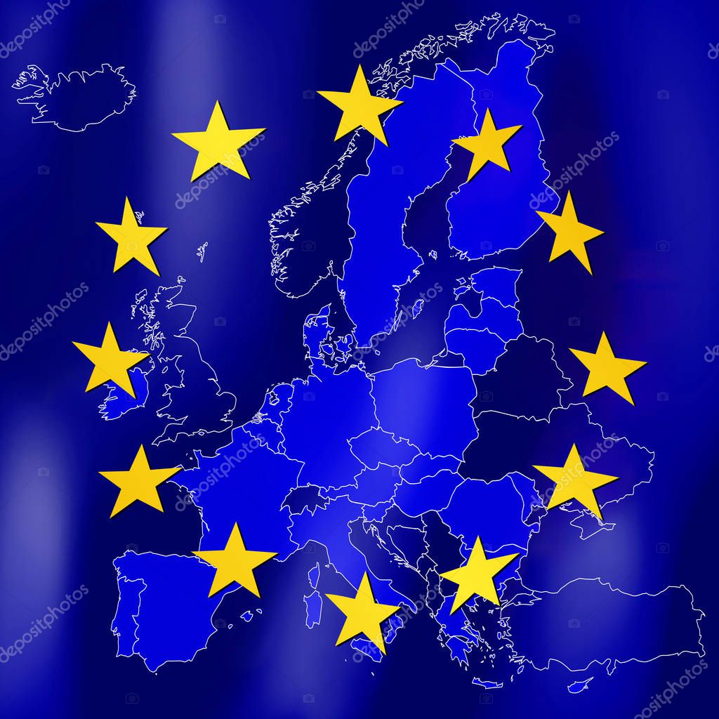 UE - Bandera de la Unión Europea 2024