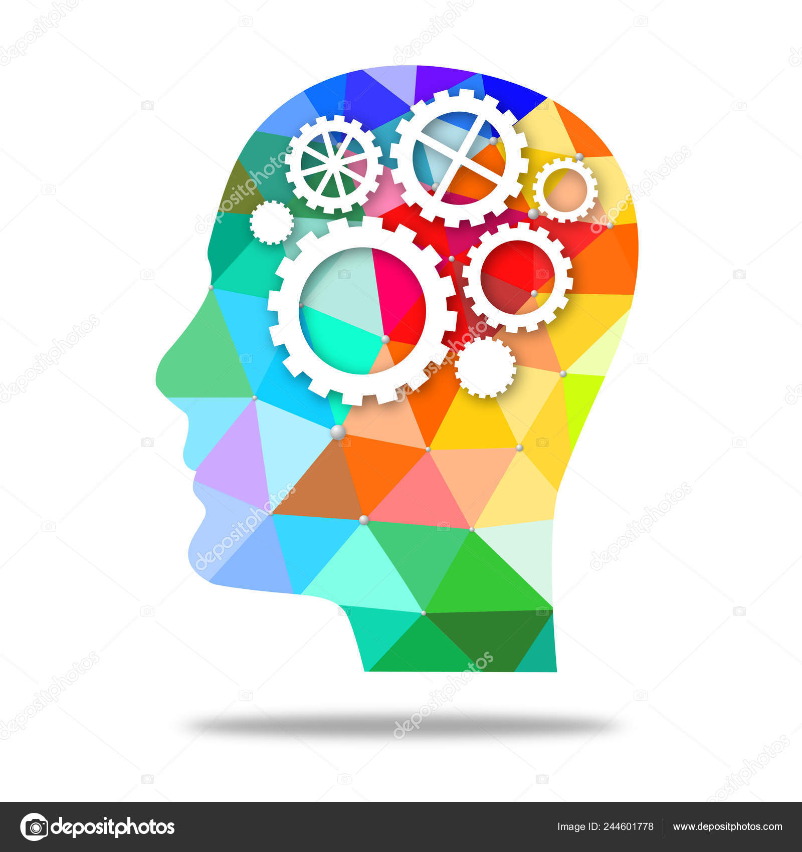 Head Shape Thinking Concept Illustration Stock Illustration by ©3d ...