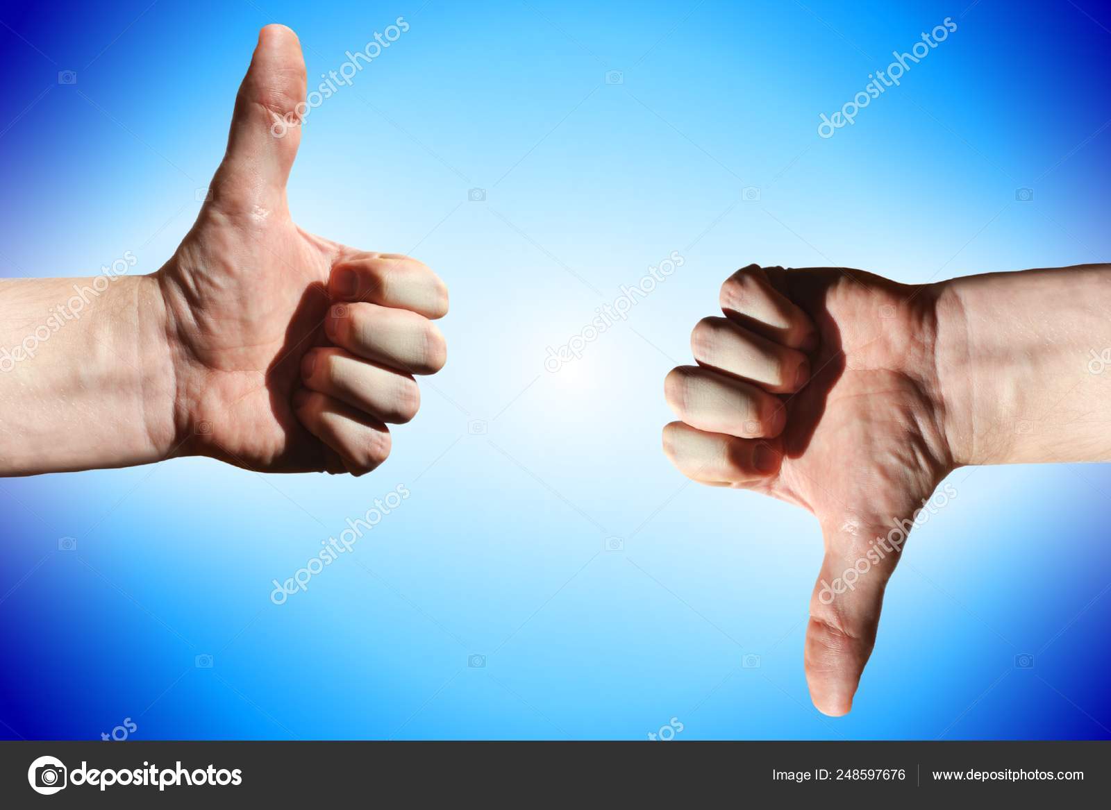Thumbs Concept — Stock Photo © 3d_generator #248597676