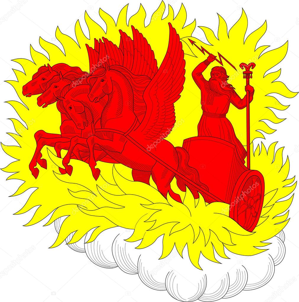 Perun, dios eslavo del cielo, truenos, relámpagos, tormentas y lluvia ...