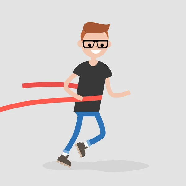 Red ribbon marathon Vector Art Stock Images | Depositphotos