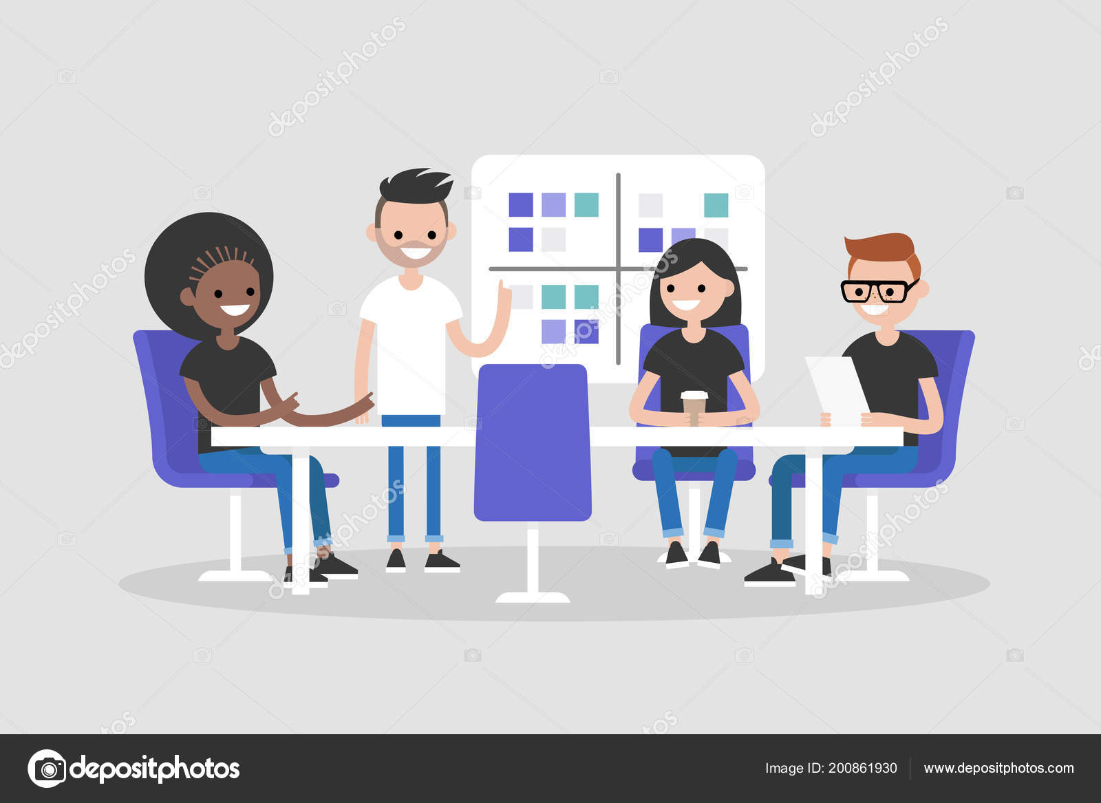 Editable People Clipart