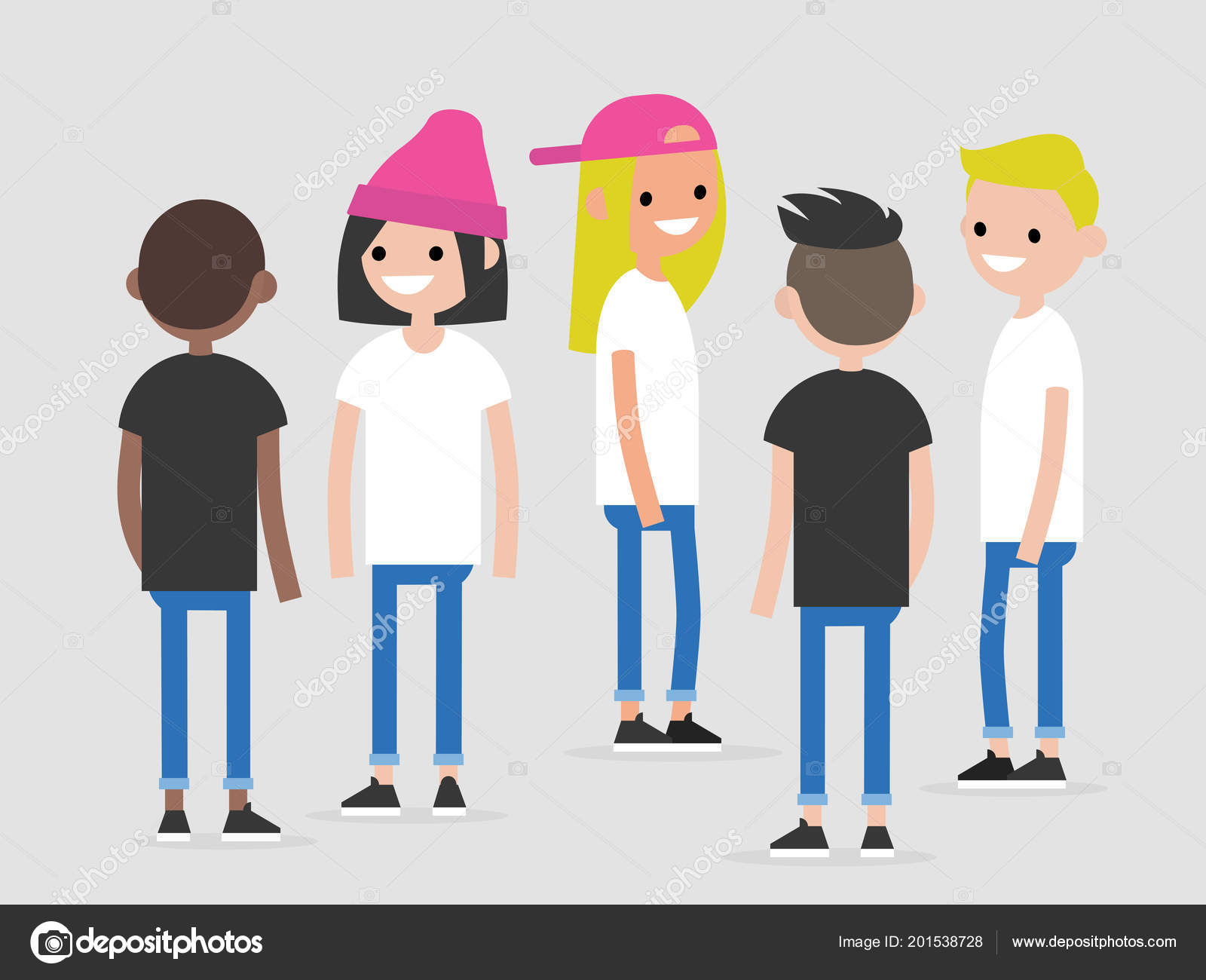 Editable People Clipart