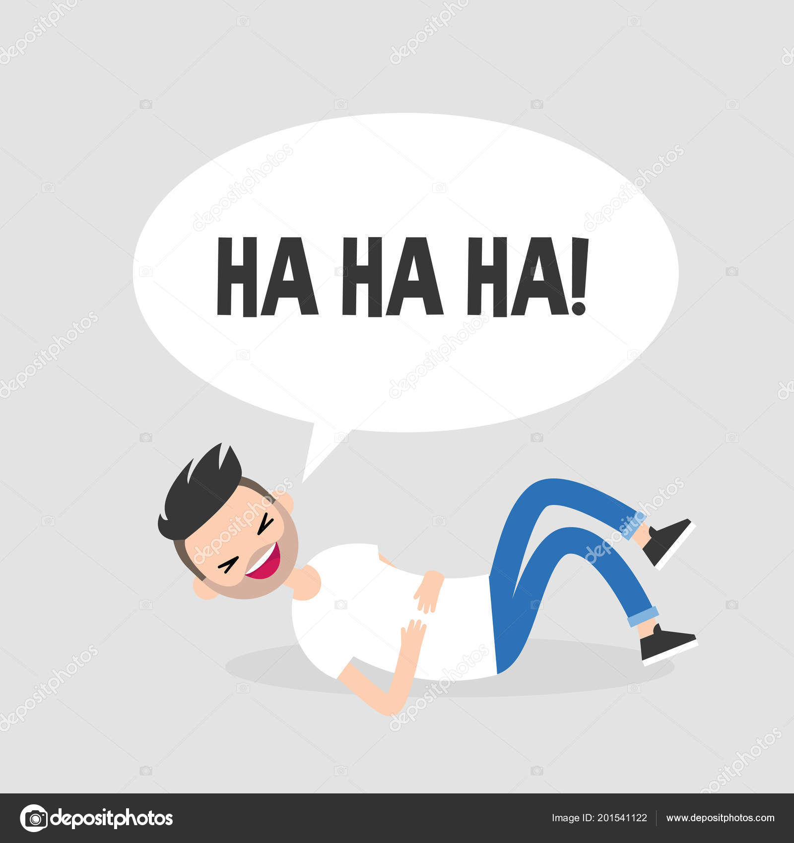 Cartoon Character Rolling On Floor Laughing | Viewfloor.co