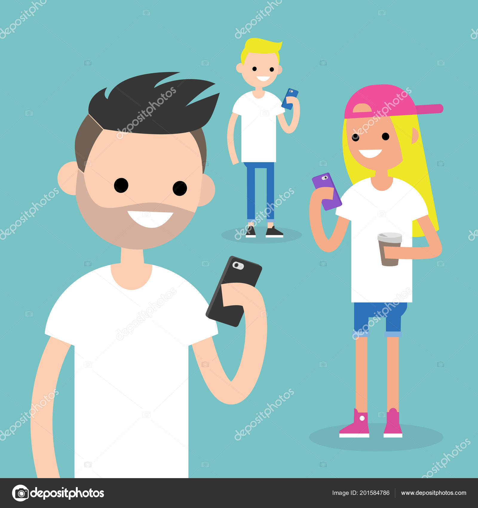 Editable People Clipart