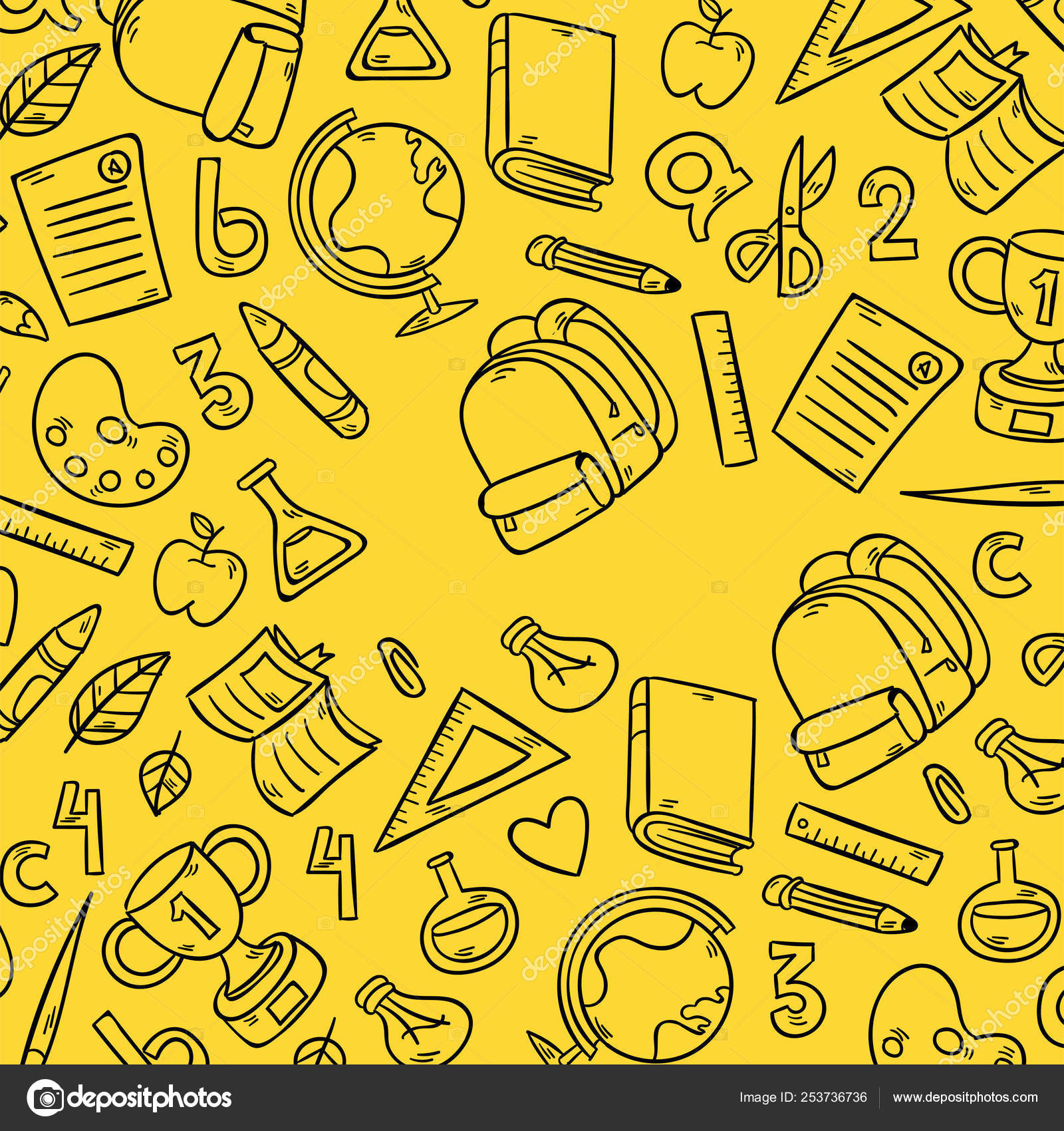 School Element Background Vector Stock Vector Image by ©ozdenemre ...