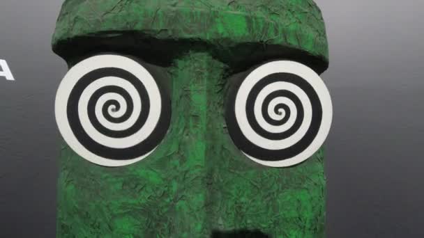 Hypnosis Spiral Eye Layout Hypnotic Rotating Eyes — Stock Video ...