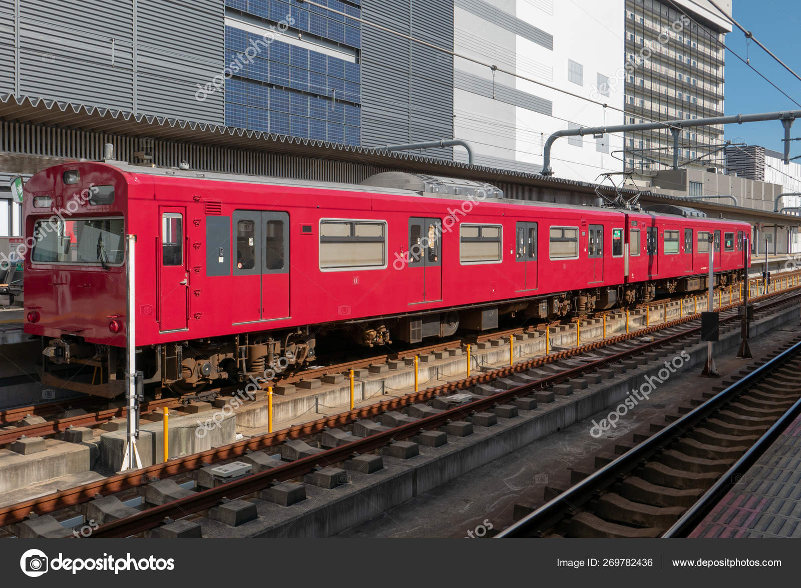 Red train at a station. — Stock Editorial Photo © afaizal #269782436
