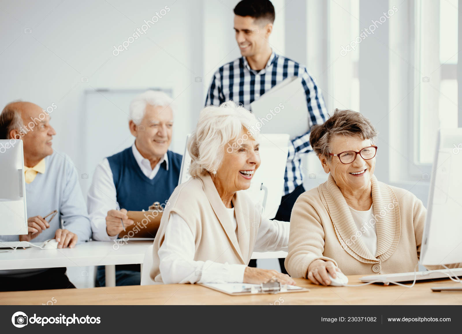 Older Adults Taking Classes