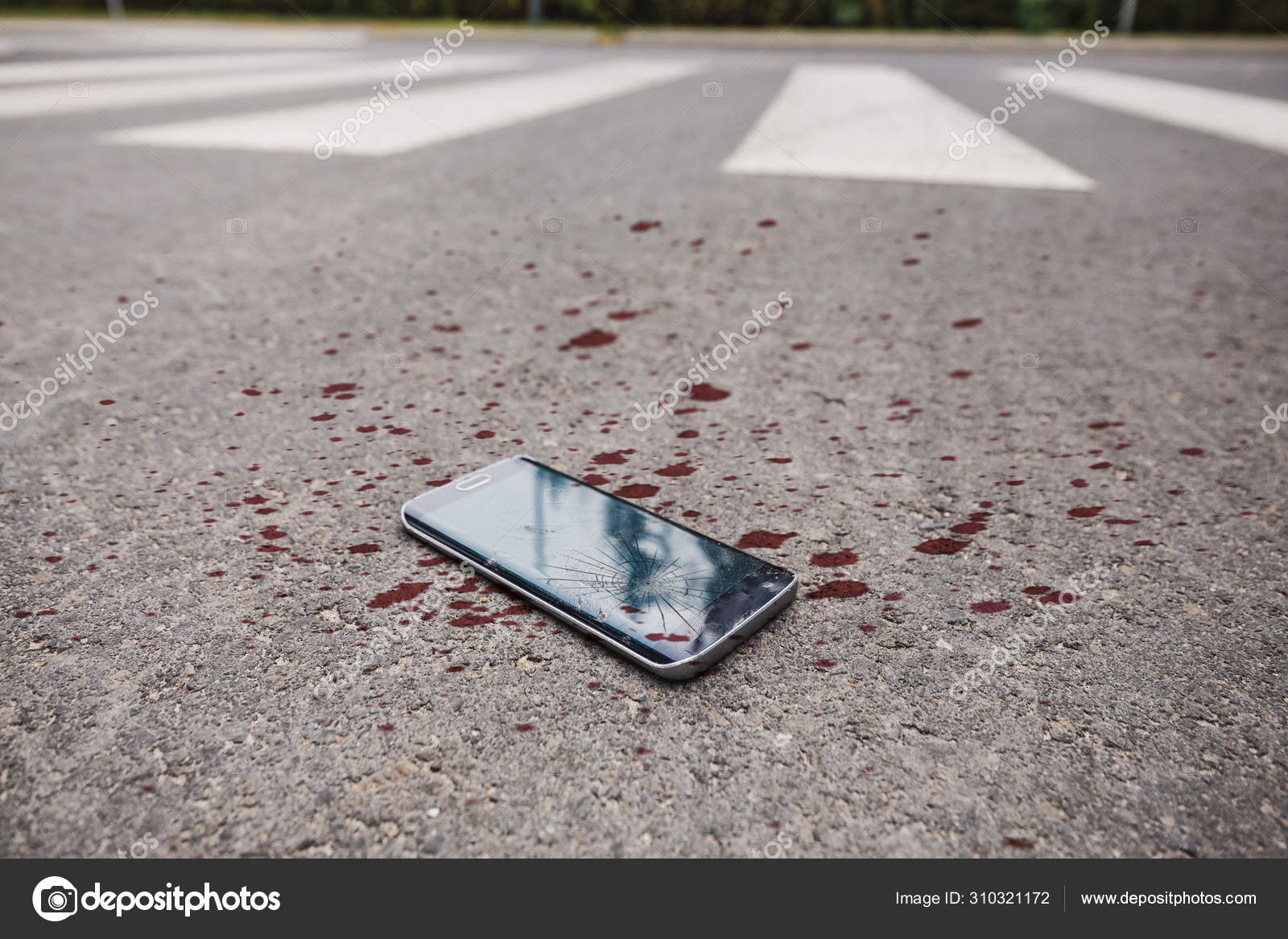 Blood on the phone — Stock Photo © photographee.eu #310321172