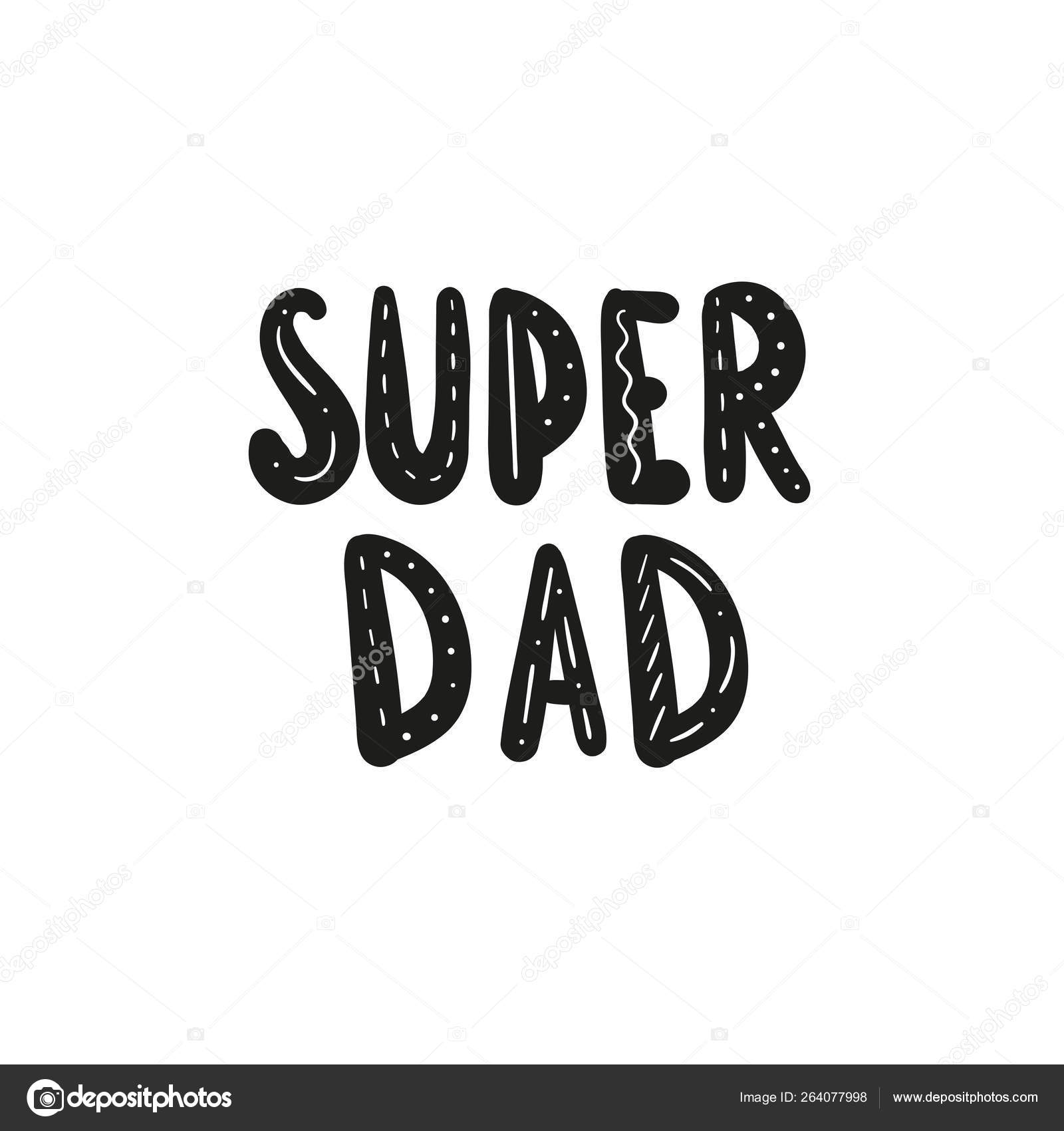 Super Dad Poster Vector Illustration Stock Vector by ©VikkiZu 264077998