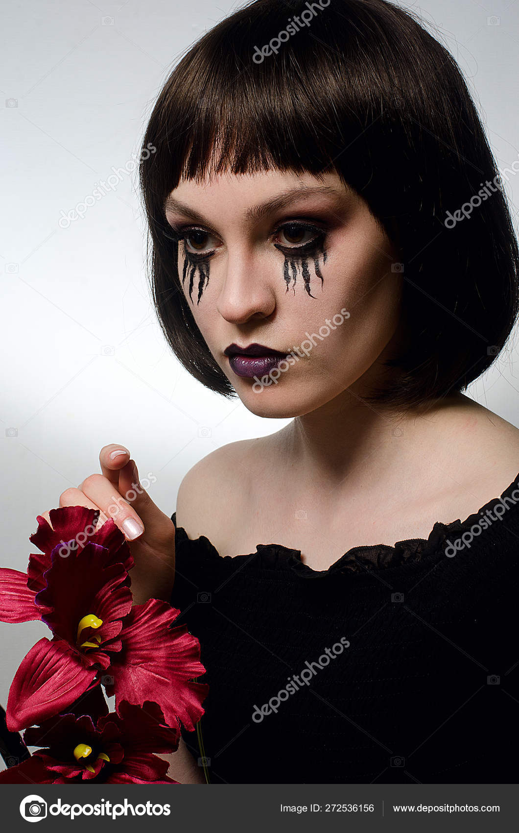 Beautiful Girl Make Studio Stock Photo by ©uminov 272536156