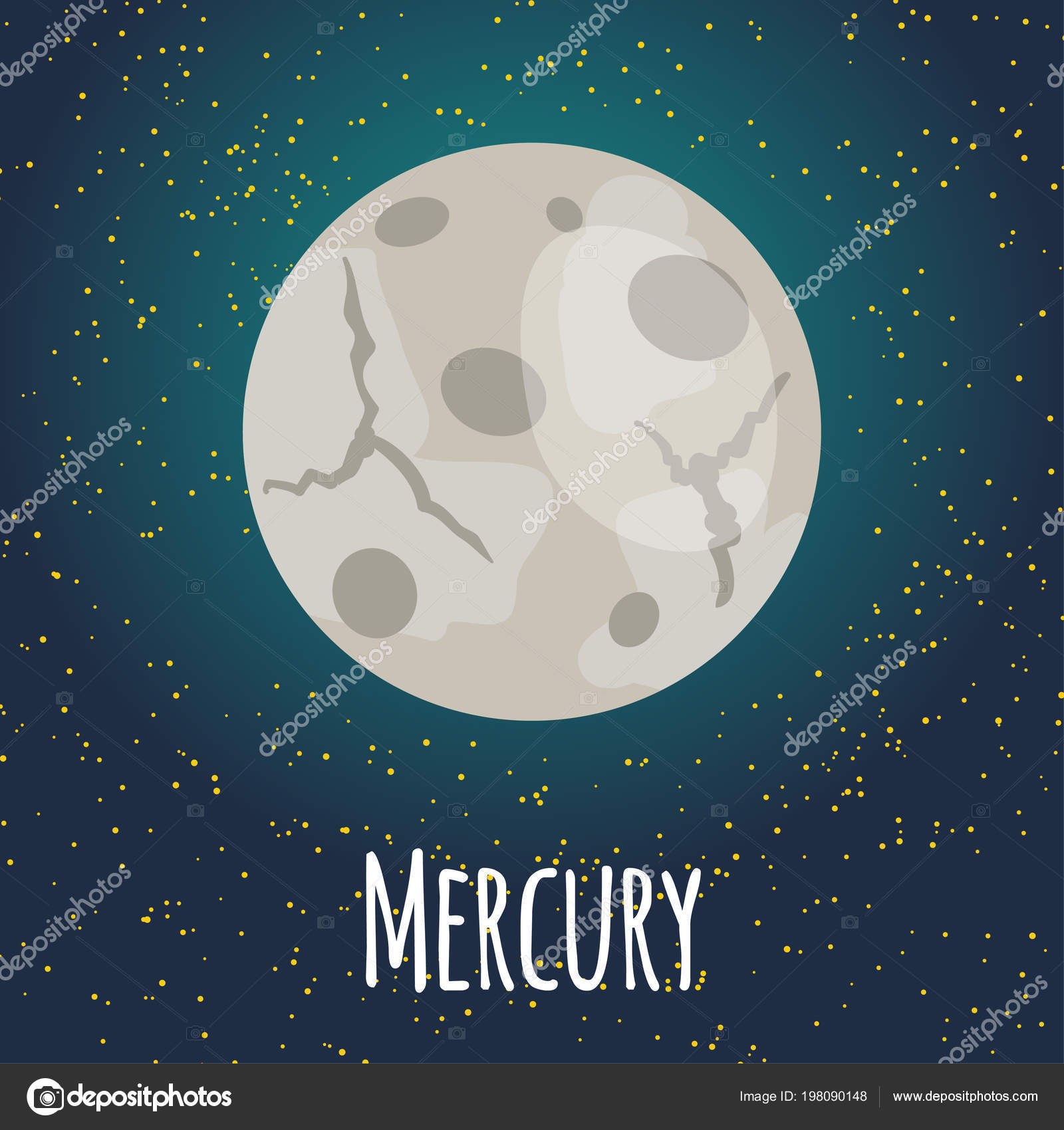Animated Planet Mercury