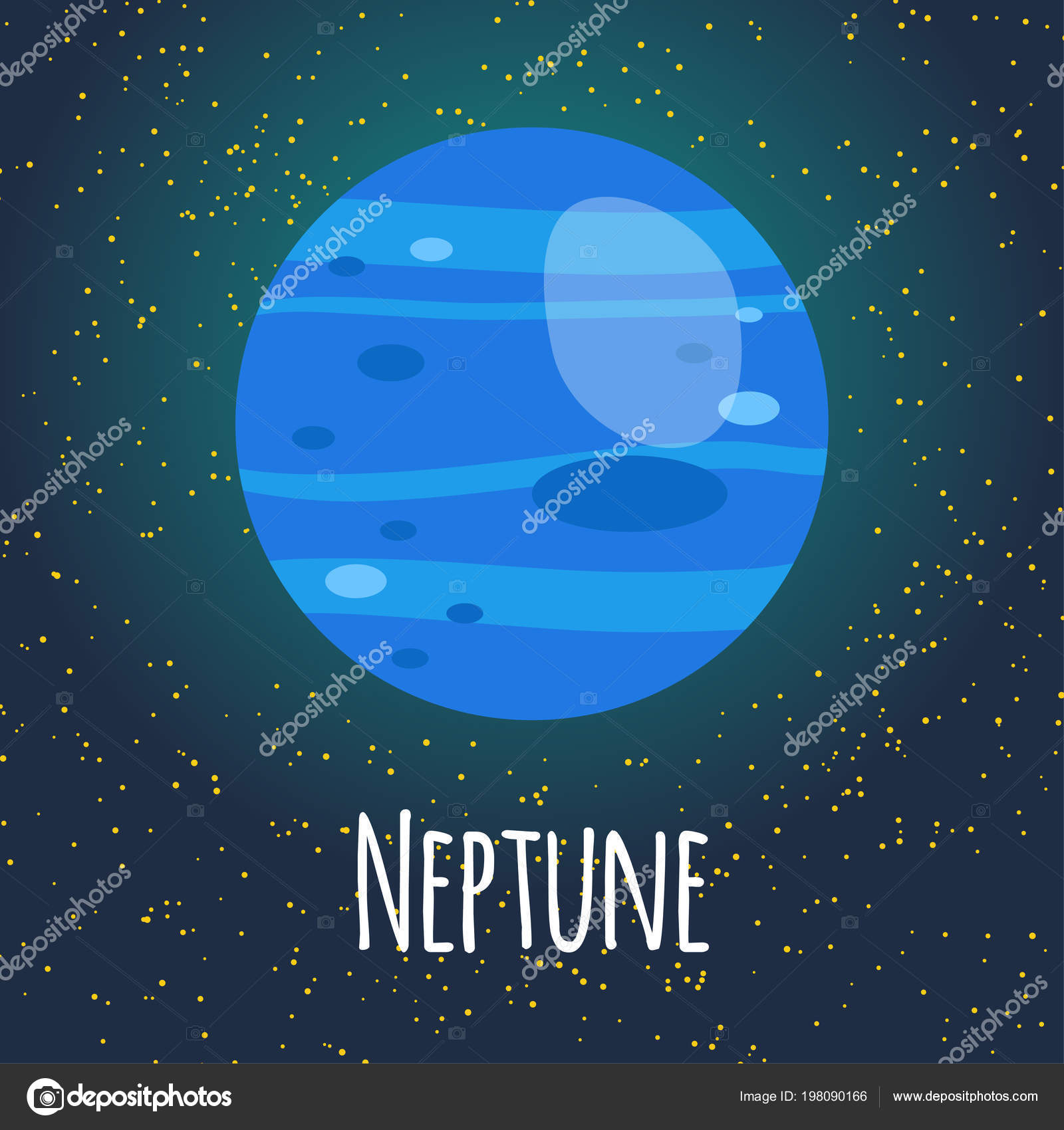 Cartoon Planet Neptune