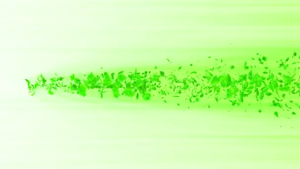 Vortex Green Leaves Spiral Shiny Particle Seasonal Leaves Dancing Leaf ...