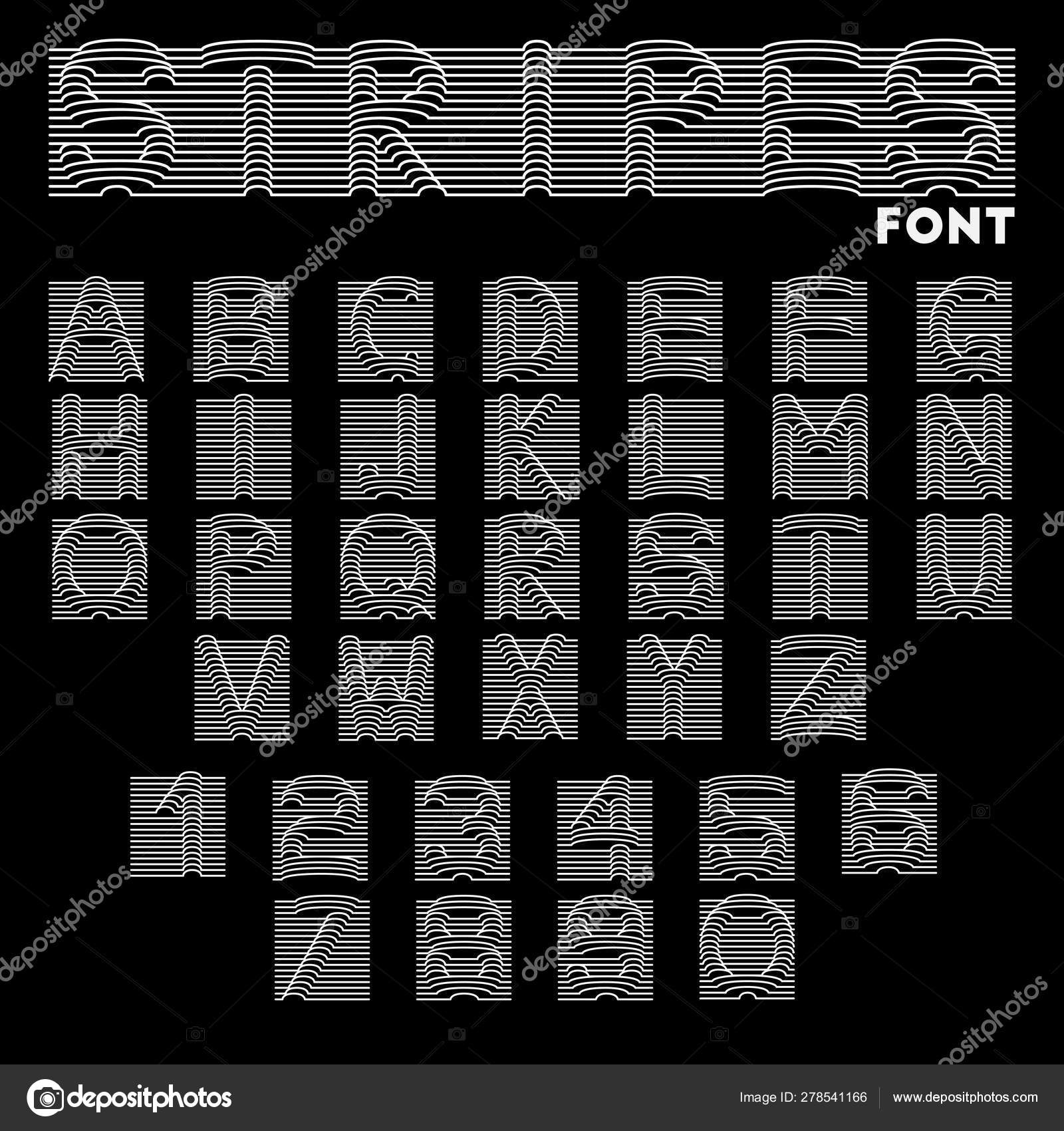 Fuente vectorial. Volumen de fuente para carteles, banners, titulares ...