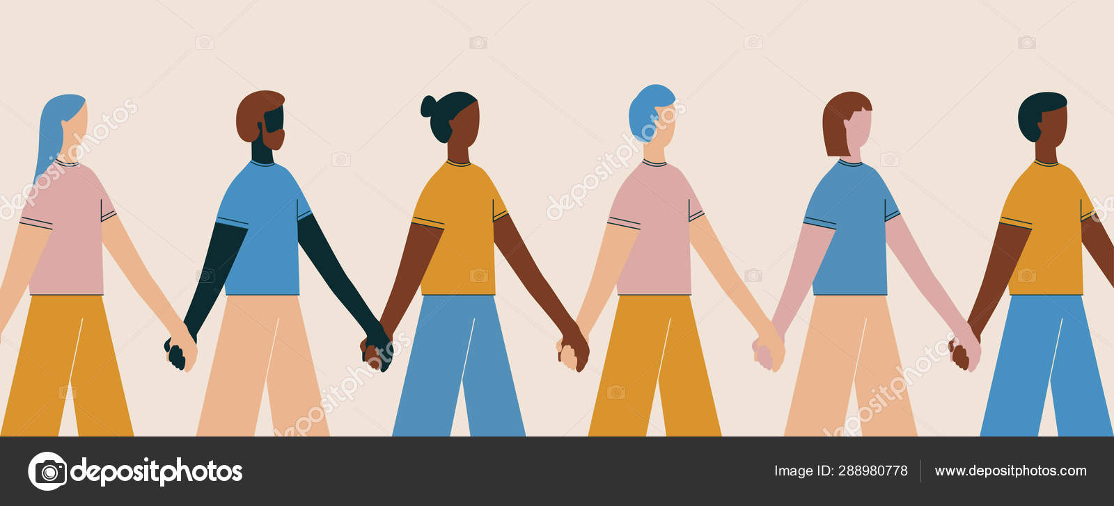 Diversity Holding Hands