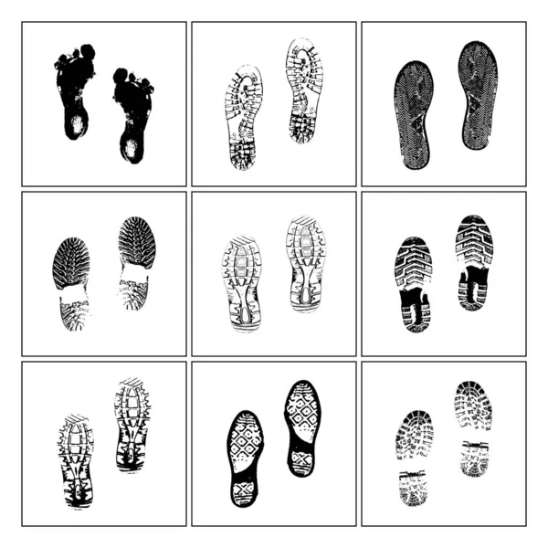 8,538,994 Shoe print background Vector Images | Depositphotos