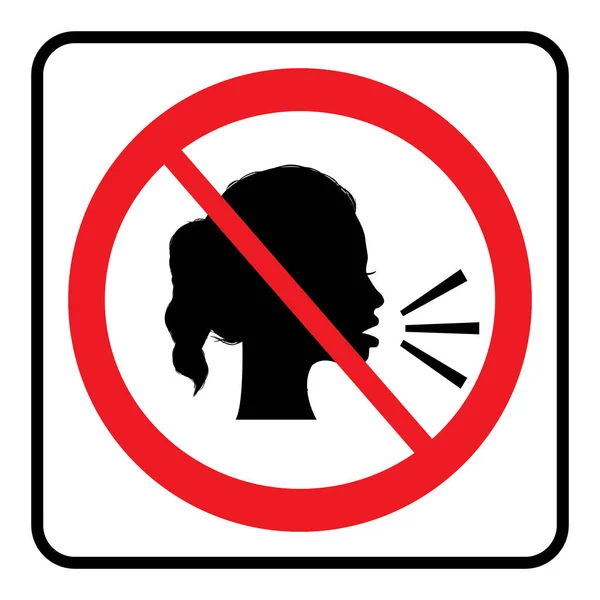 Vector no talking sign — Stock Vector © Arcady #18523125 Vector no talking sign — Stock Vector © Arcady #18523125