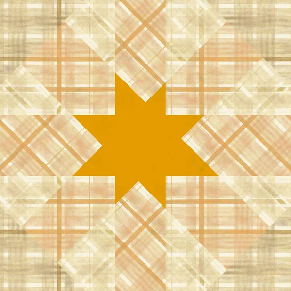 square tile with painted star shape on background - Stock Image ...