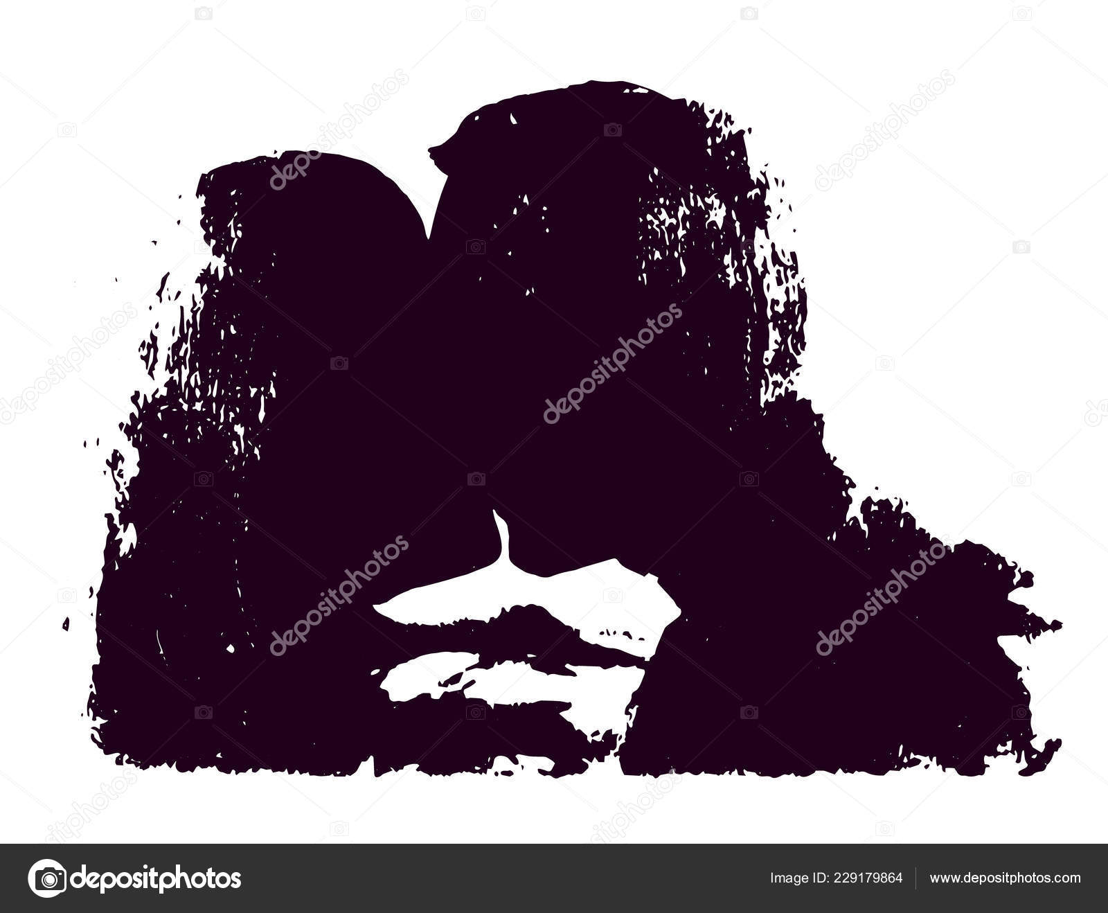Pareja besándose en estilo graffiti Vector de stock por ©Smartape 229179864