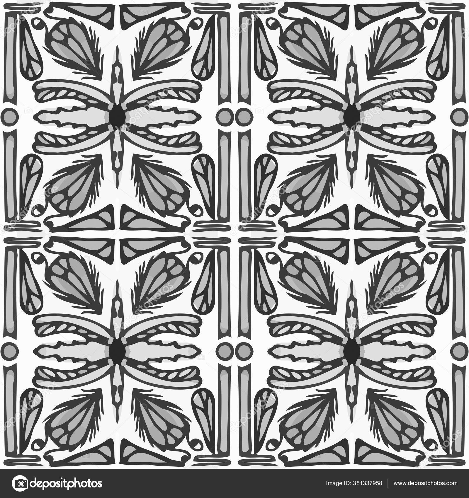 Sweet Swatch Graphic Tile Borderless Swatch Painted Flower Colorless ...