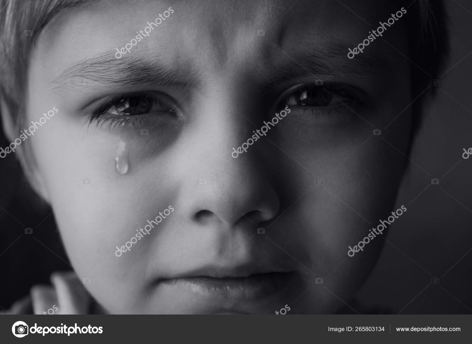 Sad Crying Eyes Boy