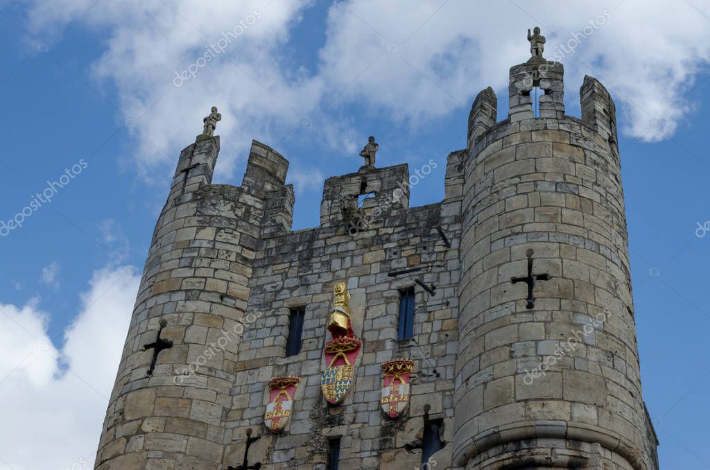 Micklegate Bar es una de las puertas de la ciudad amurallada romana de ...