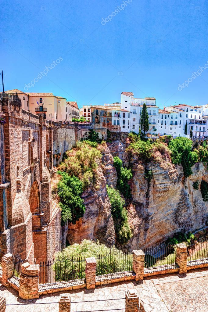 Ronda, España, un paisaje con la garganta del Tajo 2023