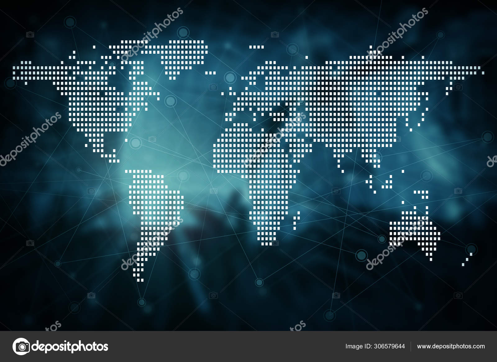 Future modern global network connection technology concept backg Stock ...