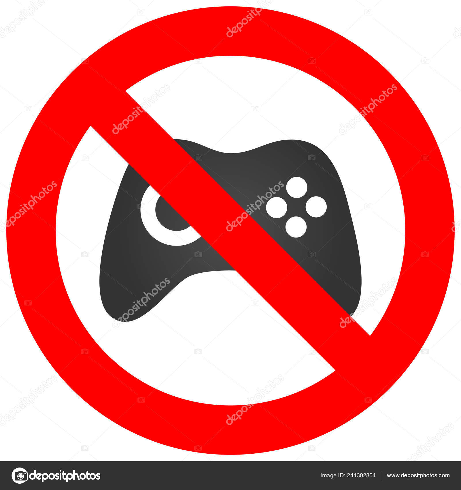 No Games Sign