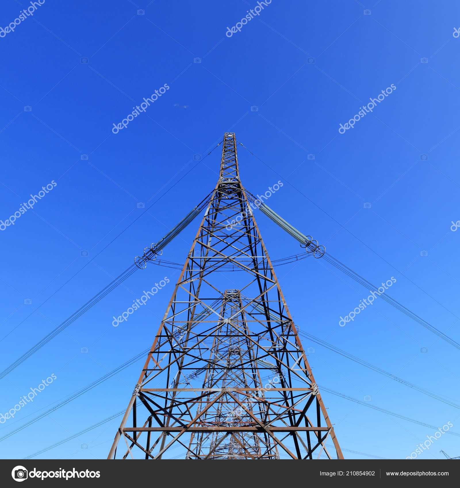 Powerline Abstract Photo Geometric Shapes Abstract Landscape — Stock ...