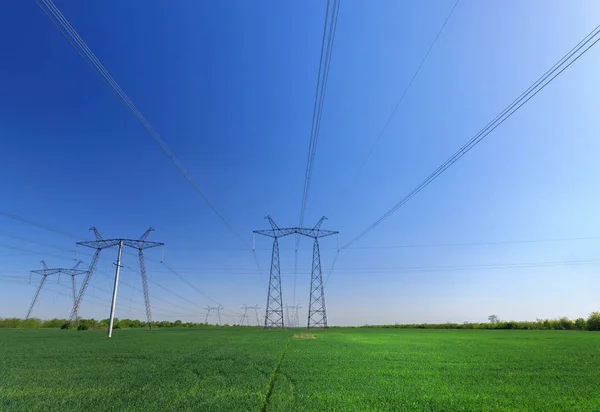 Powerline Abstract Photo Geometric Shapes Abstract Landscape — Stock ...