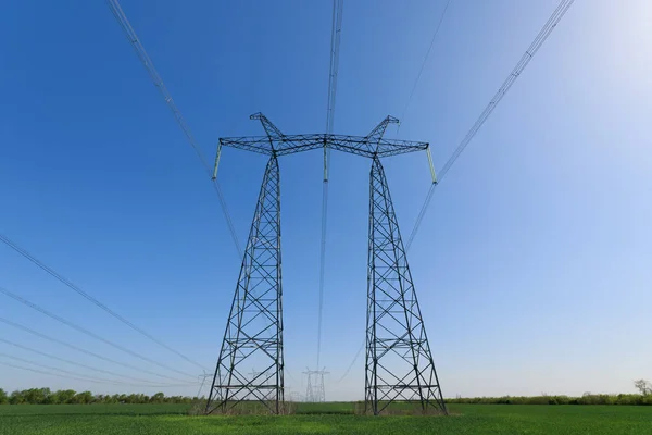 Powerline Abstract Photo Geometric Shapes Abstract Landscape — Stock ...